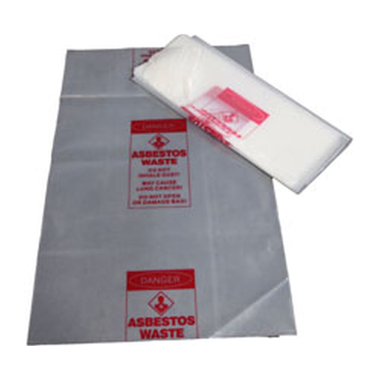 Large Printed Asbestos Bag 900 x 1200mm, 200mU Carton 50 - Cleanline Tasman