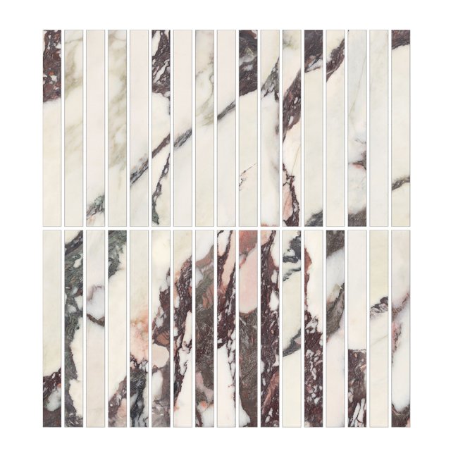 Kaolin KAOMK-VIOLA | Calacatta Mosaic-Stix Tile - DWTiles